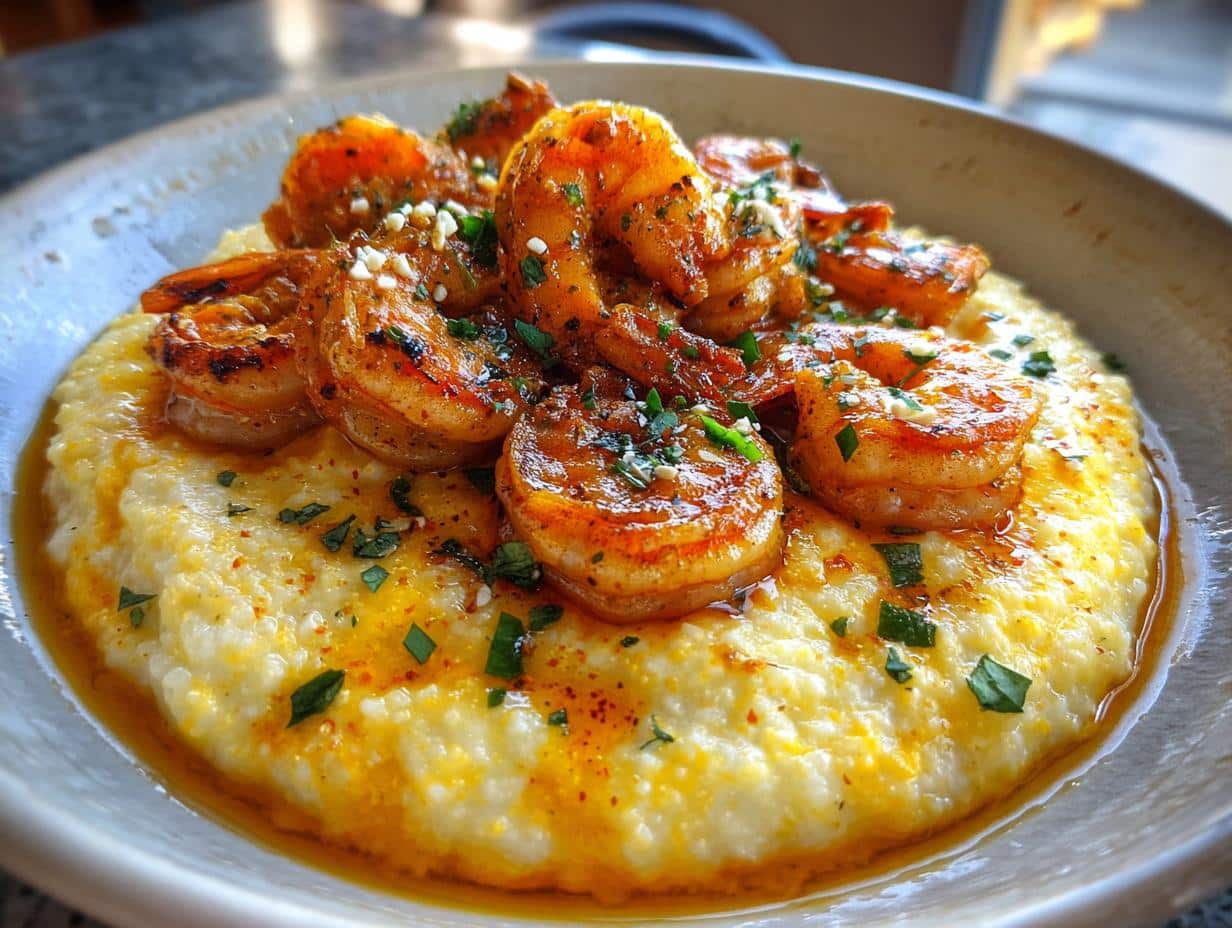 Authentic Southern Shrimp And Grits: 1 Bowl