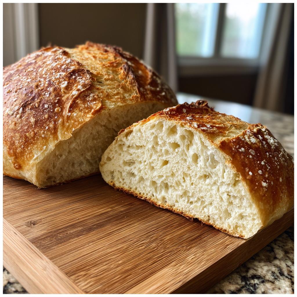 Amazing 4 Ingredient Artisan Bread