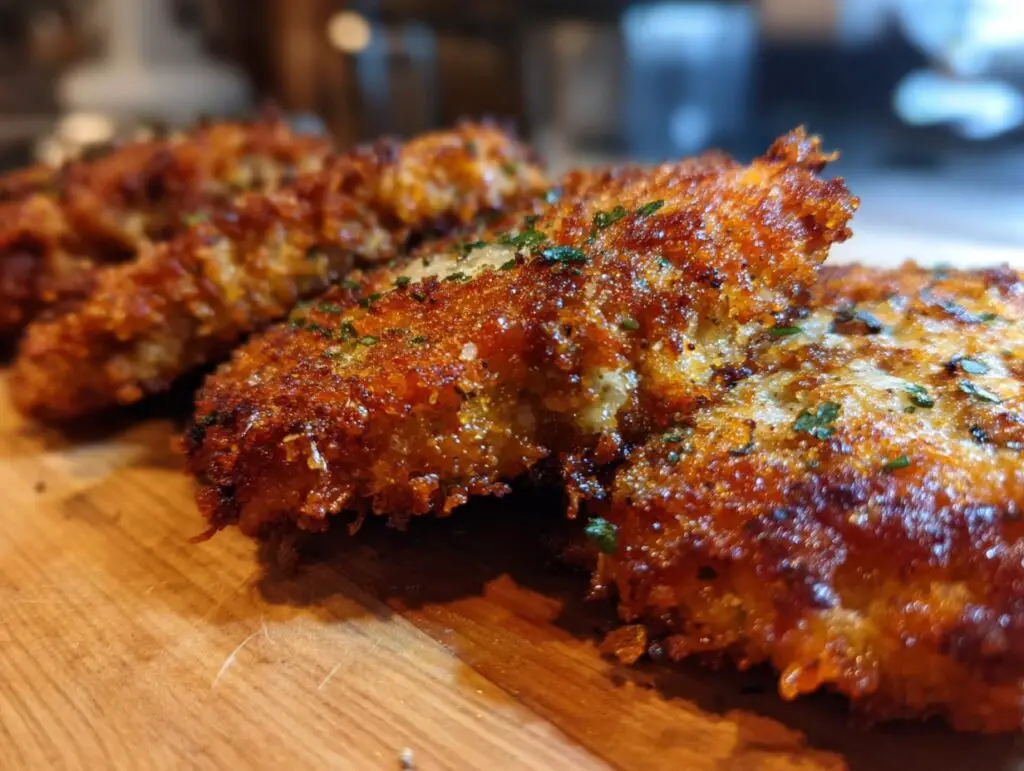 Amazing Crispy Breaded Chicken Parmesan (Low Carb)