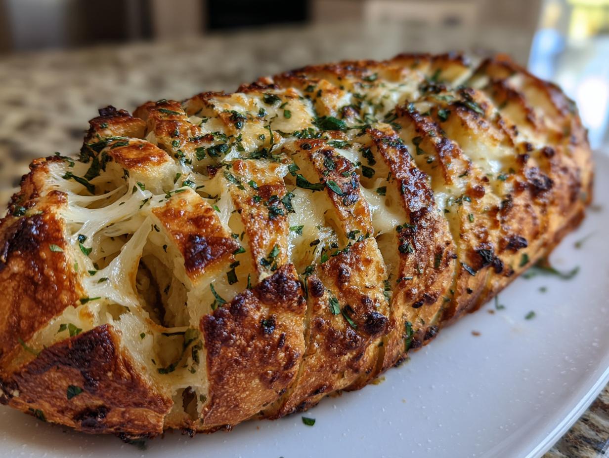 Stuffed Garlic Bread With Three Cheeses: 4 Tips