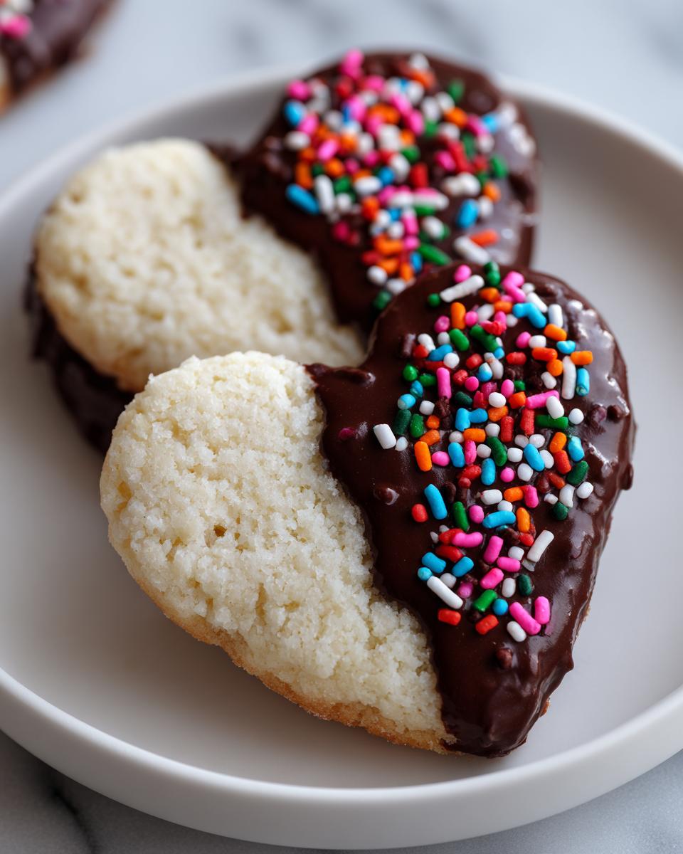Amazing 165 Calorie Chocolate Heart Cookies
