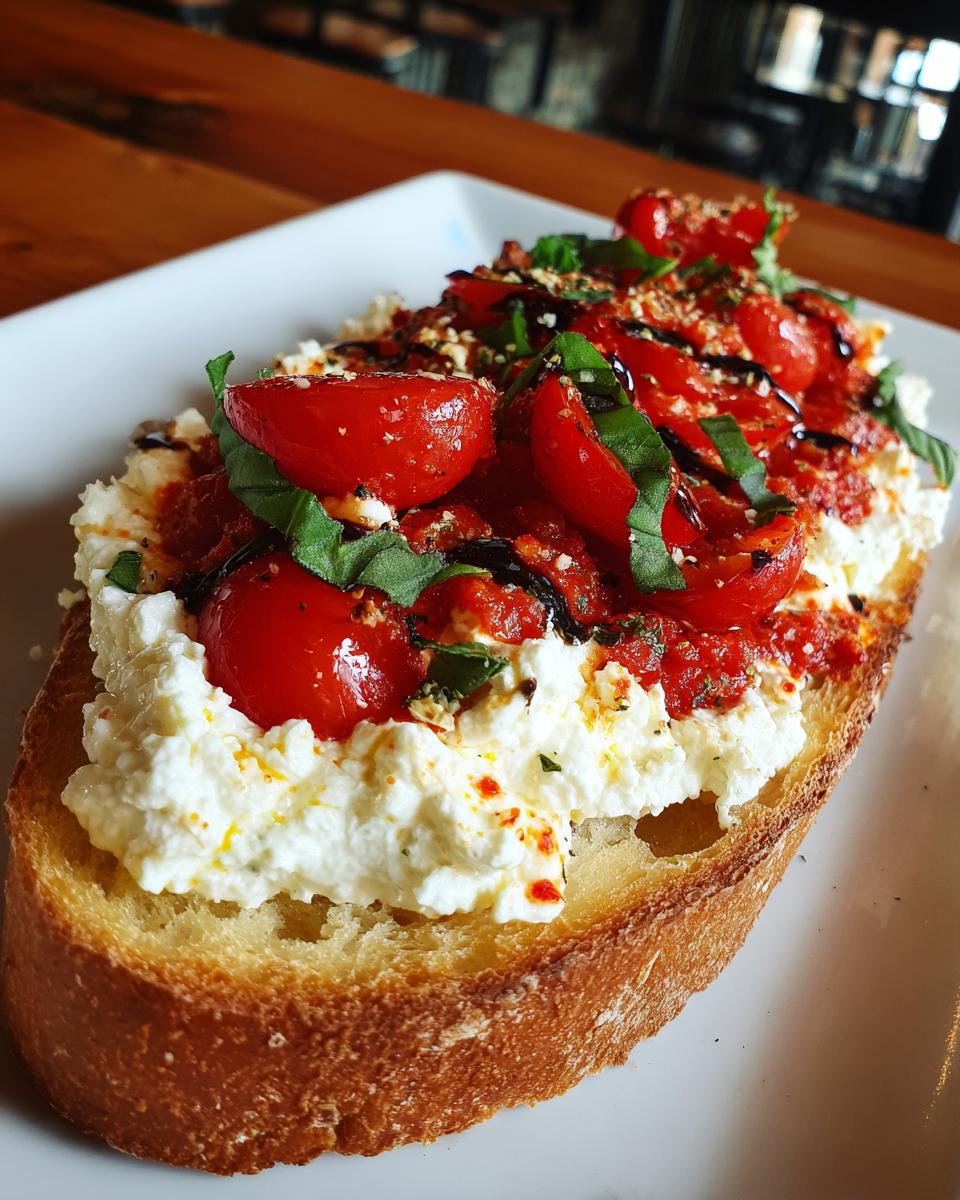 Amazing 20g Protein Cottage Cheese Pizza Toast