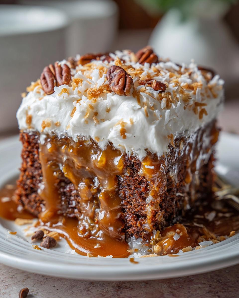 Amazing German Chocolate Poke Cake Secret 1