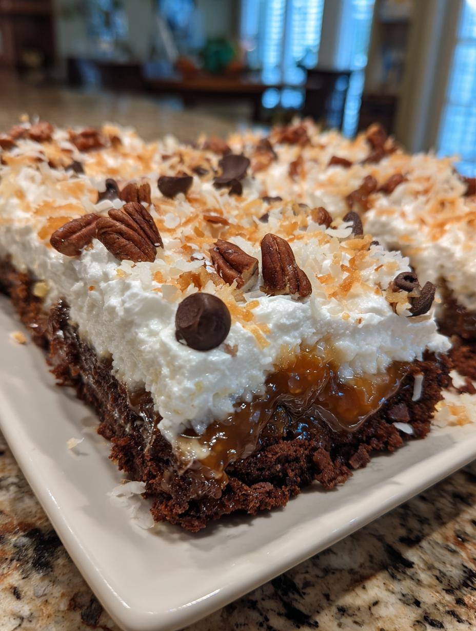 Amazing German Chocolate Poke Cake Secret 1