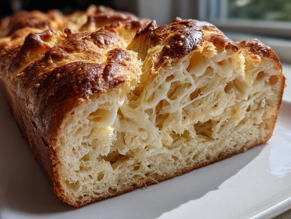 Amazing 30 Min Melted Mozzarella Snack Bread