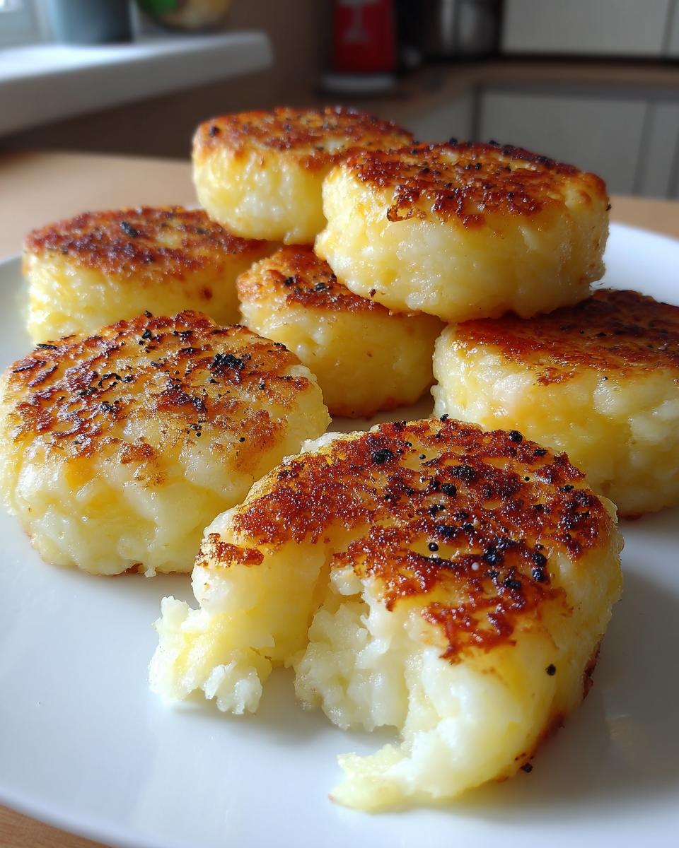 Pan-Fried Potato Cheese Cakes: 8 Amazing Bites