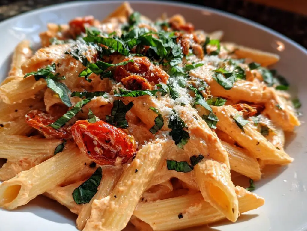 Amazing 20 Minute Roasted Tomato Ricotta Pasta