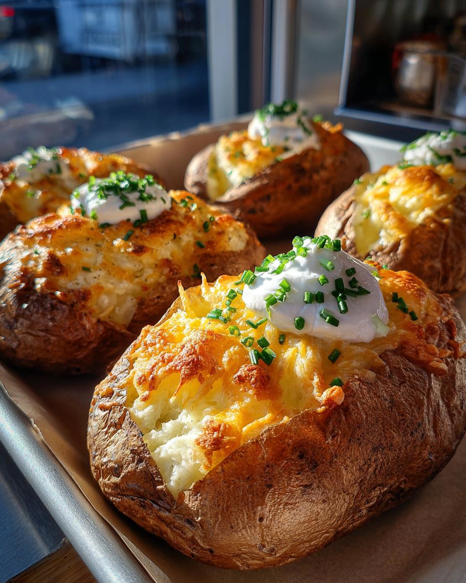 Amazing 4 Ingredient Baked Cheese Potatoes
