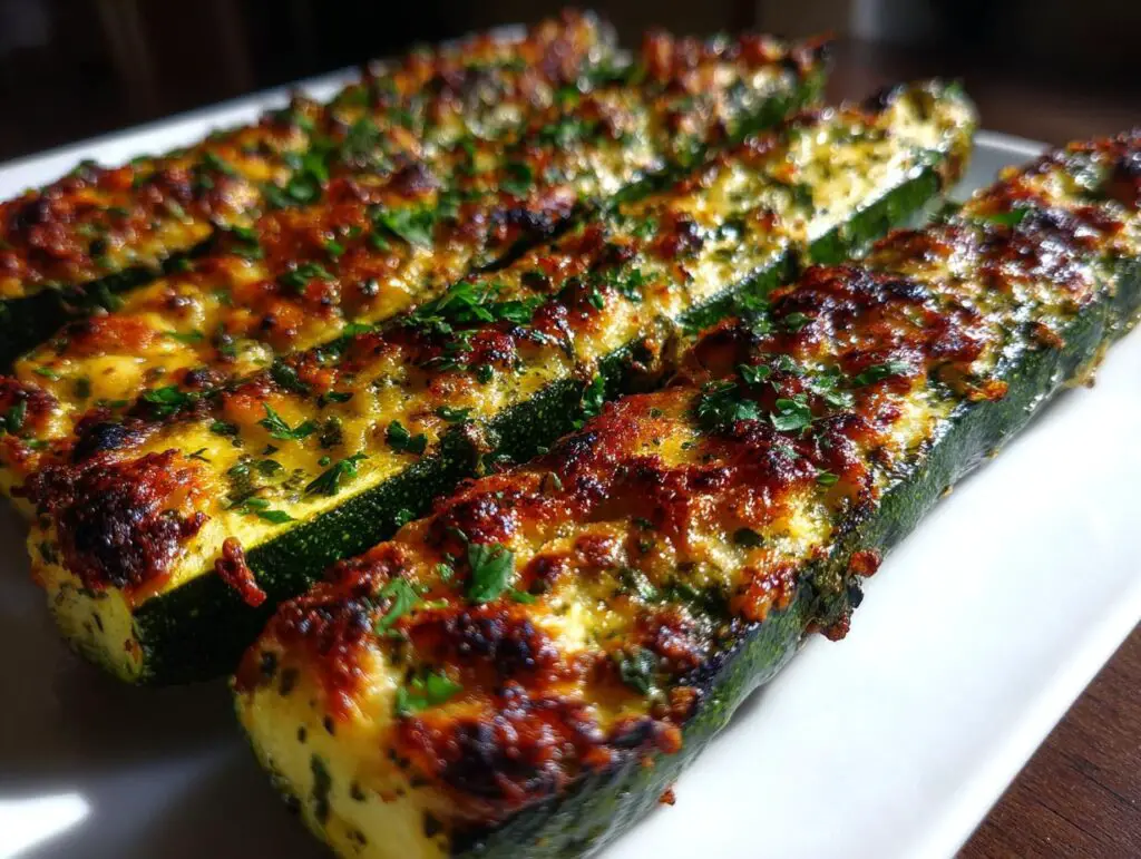 Amazing 25 Minute Baked Parmesan Zucchini