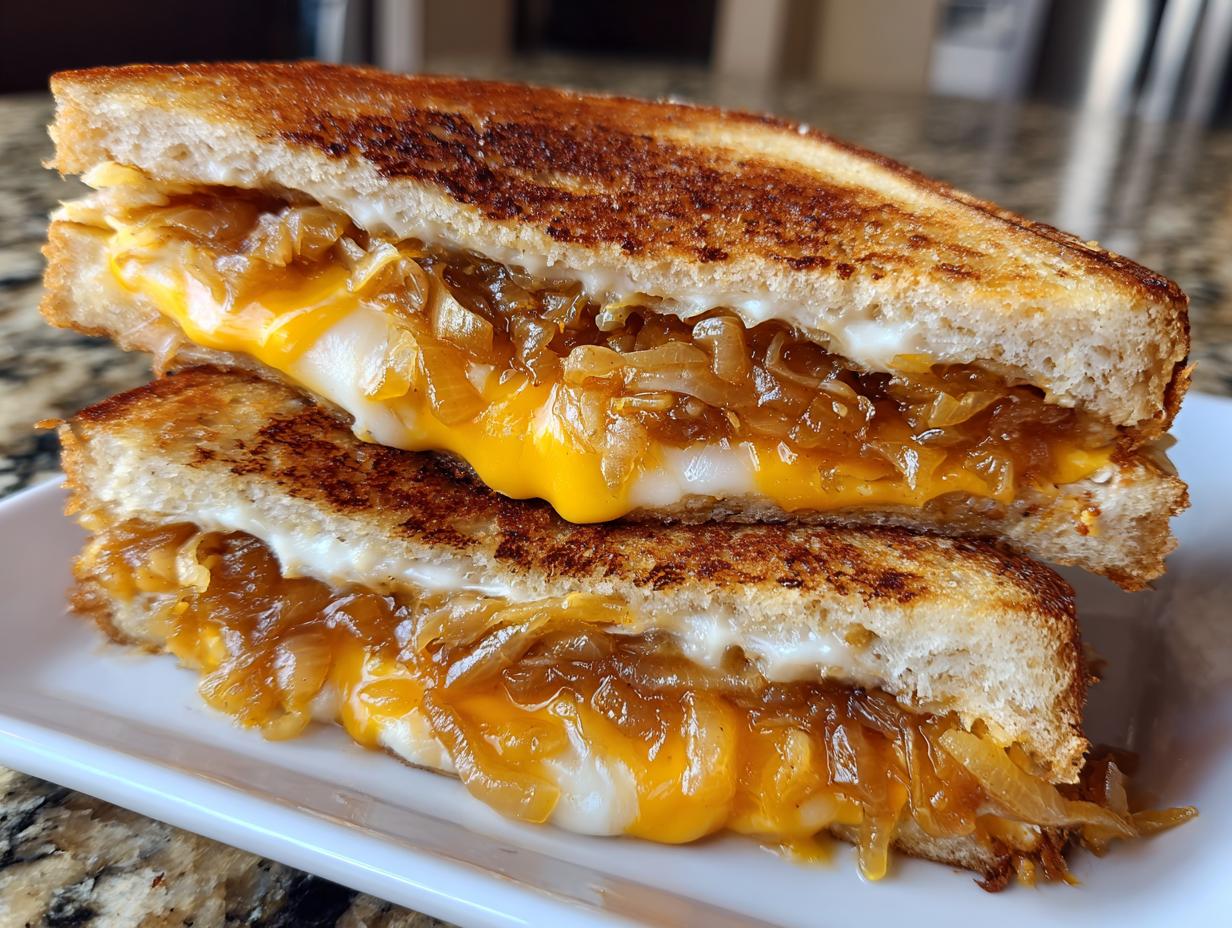 Amazing 1 Caramelized Onion Grilled Cheese