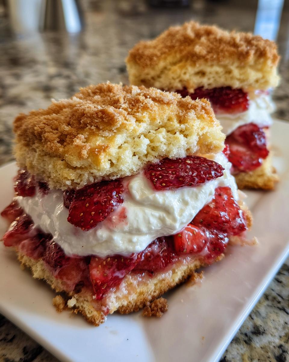 Divine 5-Ingredient Amish Style Strawberry Shortcake