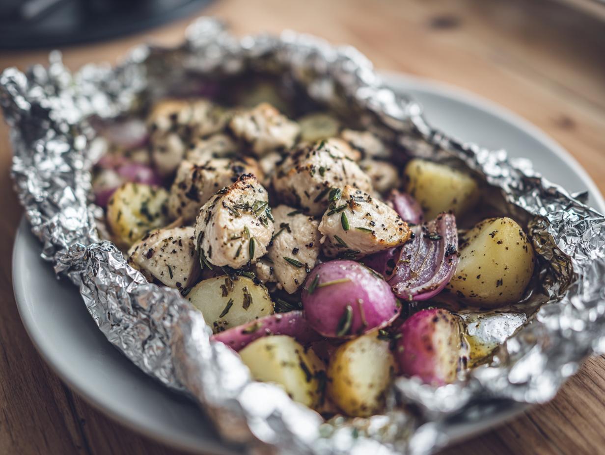 Amazing Chicken And Potatoes Foil Packets Easy Oven Dinner