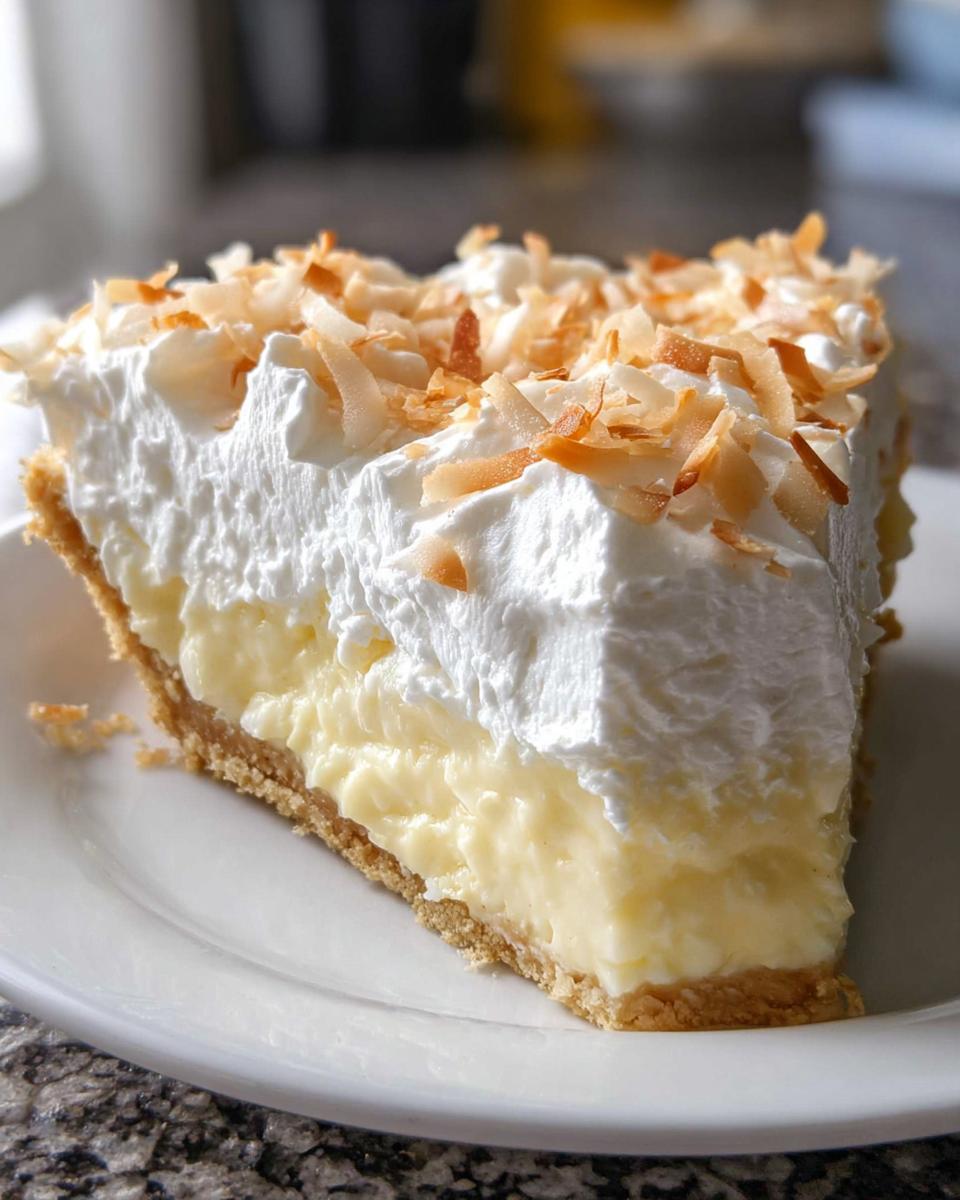 Best Classic Coconut Cream Pie With Custard Filling 3