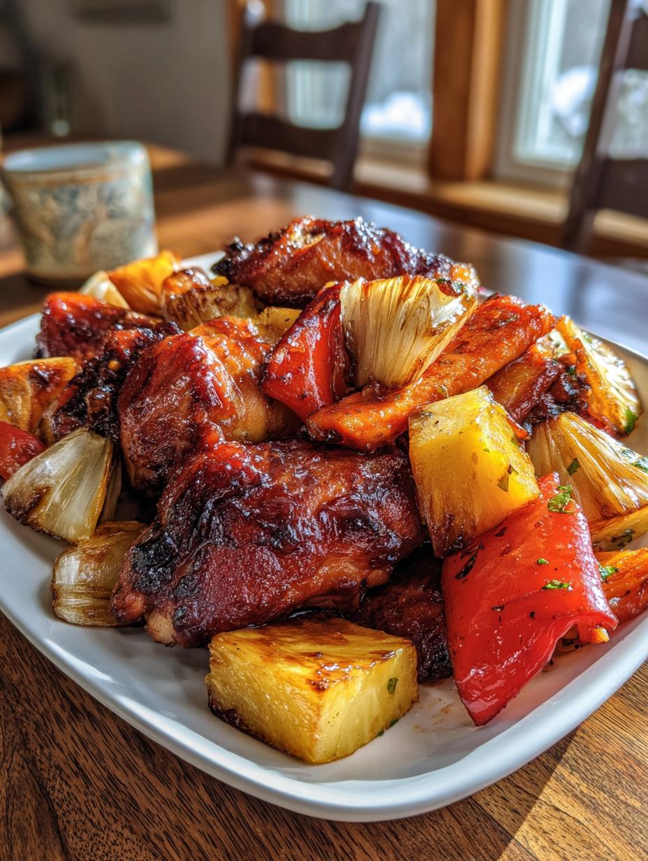 Amazing 1-pan Hawaiian Chicken Sheet Pan With Pineapple
