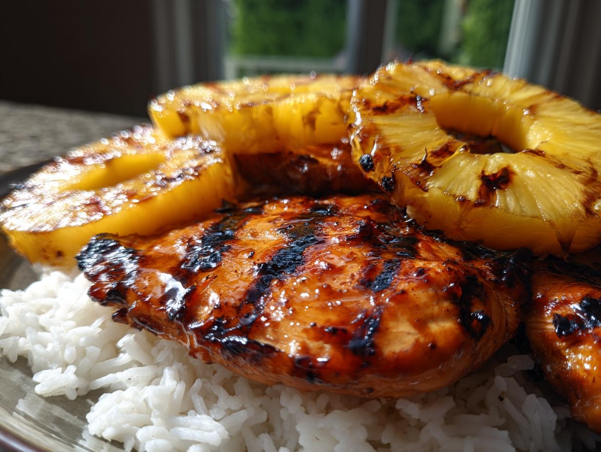 Amazing 1-Hour Hawaiian Chicken With Coconut Rice
