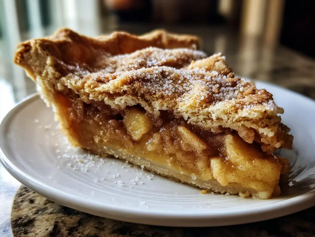 Amazing 8-Slice Homemade Apple Pie With Cinnamon And Nutmeg