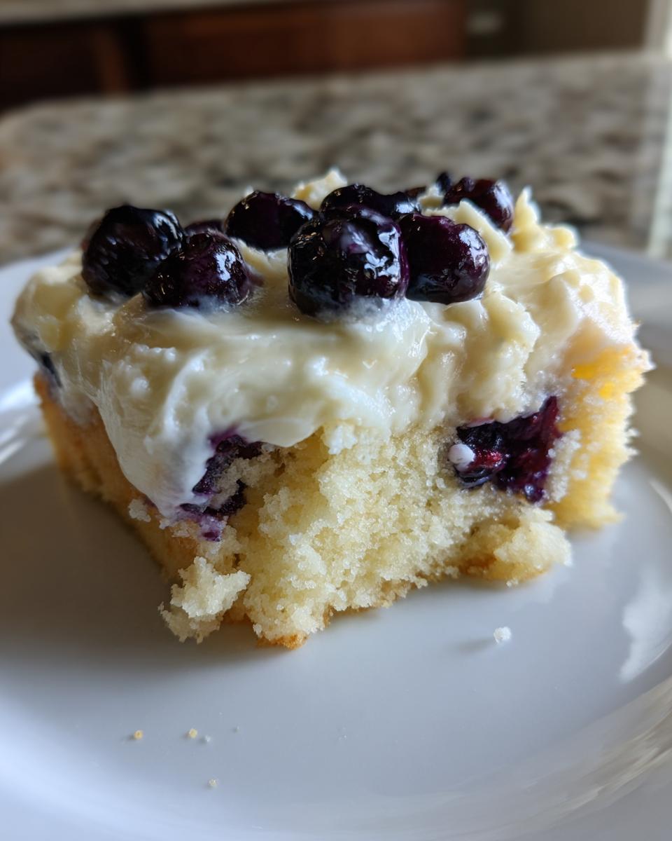 Best Lemon Blueberry Cake: 530 Calorie Secret