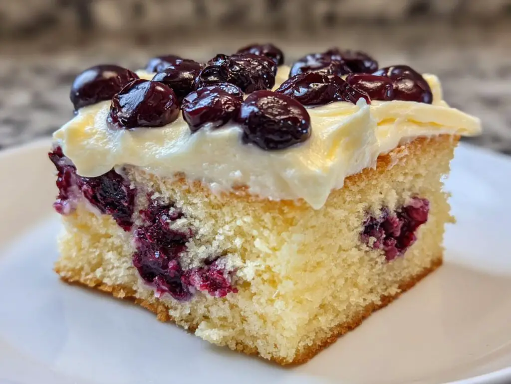 Best Lemon Blueberry Cake: 530 Calorie Secret