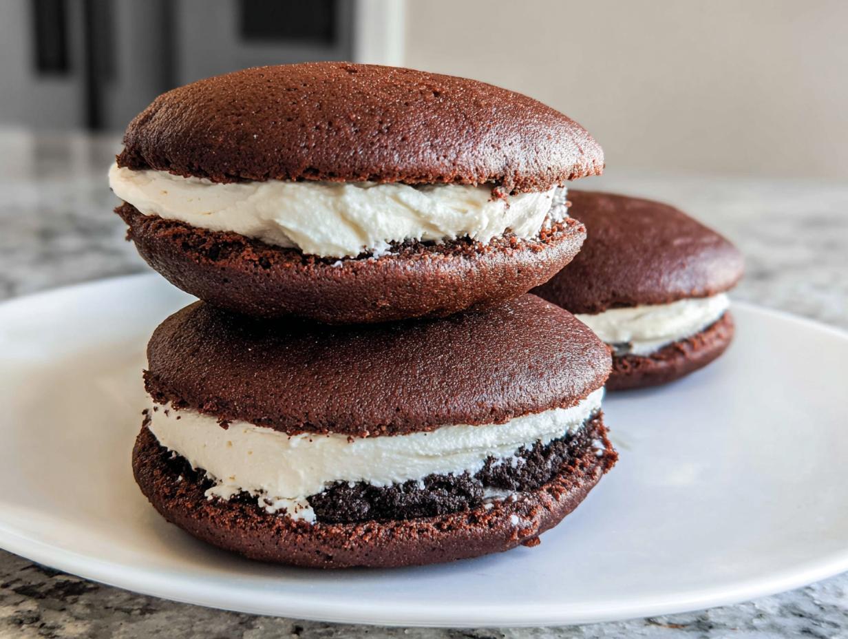 Amazing 12 Oreo Whoopie Pies With Creamy Vanilla Filling