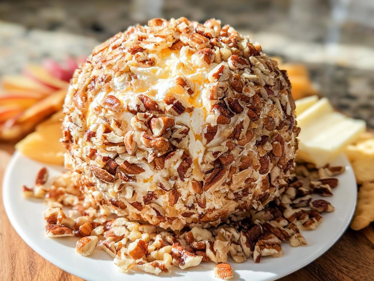 Scrumptious 10-min Pineapple Pecan Cheese Ball Easy Party Appetizer