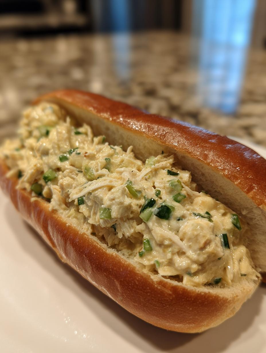 Amazing 320 Cal Slow Cooker Shredded Chicken Sandwiches