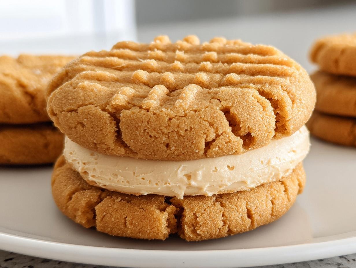 Amazing 21-Minute Soft Peanut Butter Sandwich Cookies