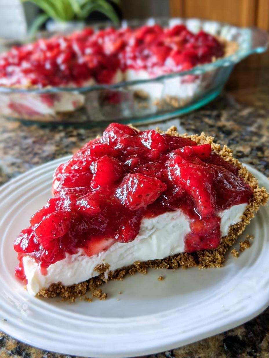 Amazing! 5-Minute Strawberry Cream Cheese Pie