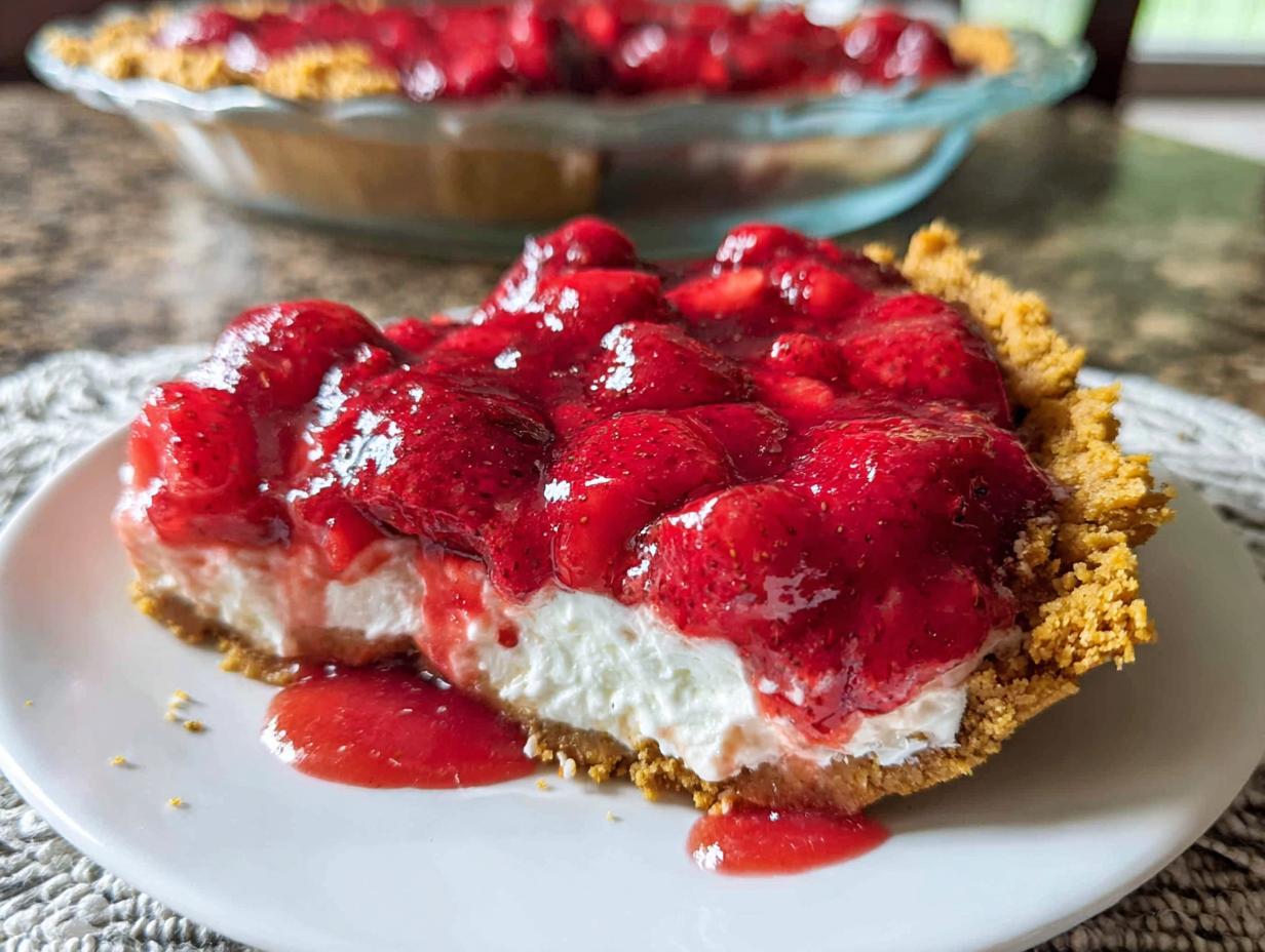 Amazing! 5-Minute Strawberry Cream Cheese Pie