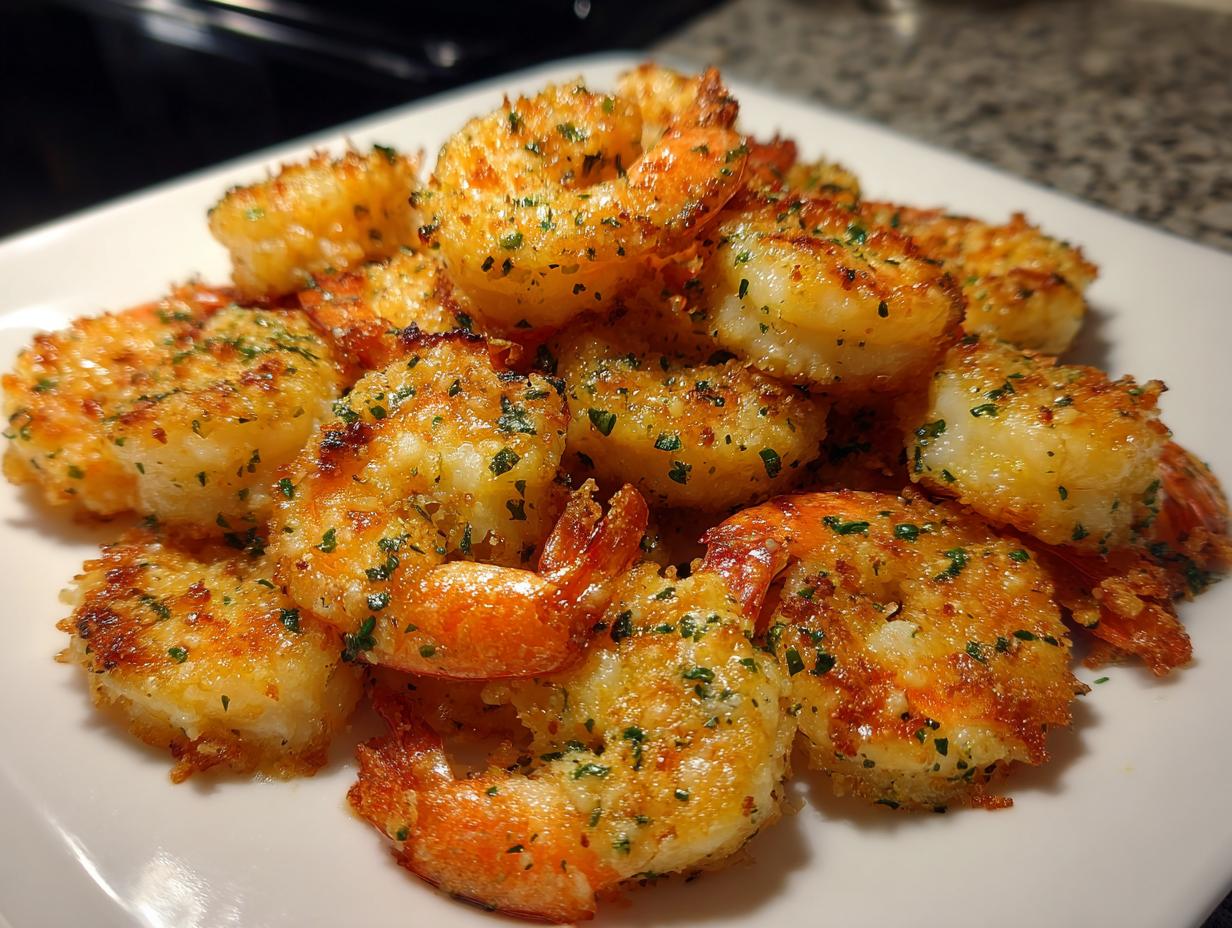 Amazing Air Fryer Garlic Parmesan Shrimp In 8 Mins