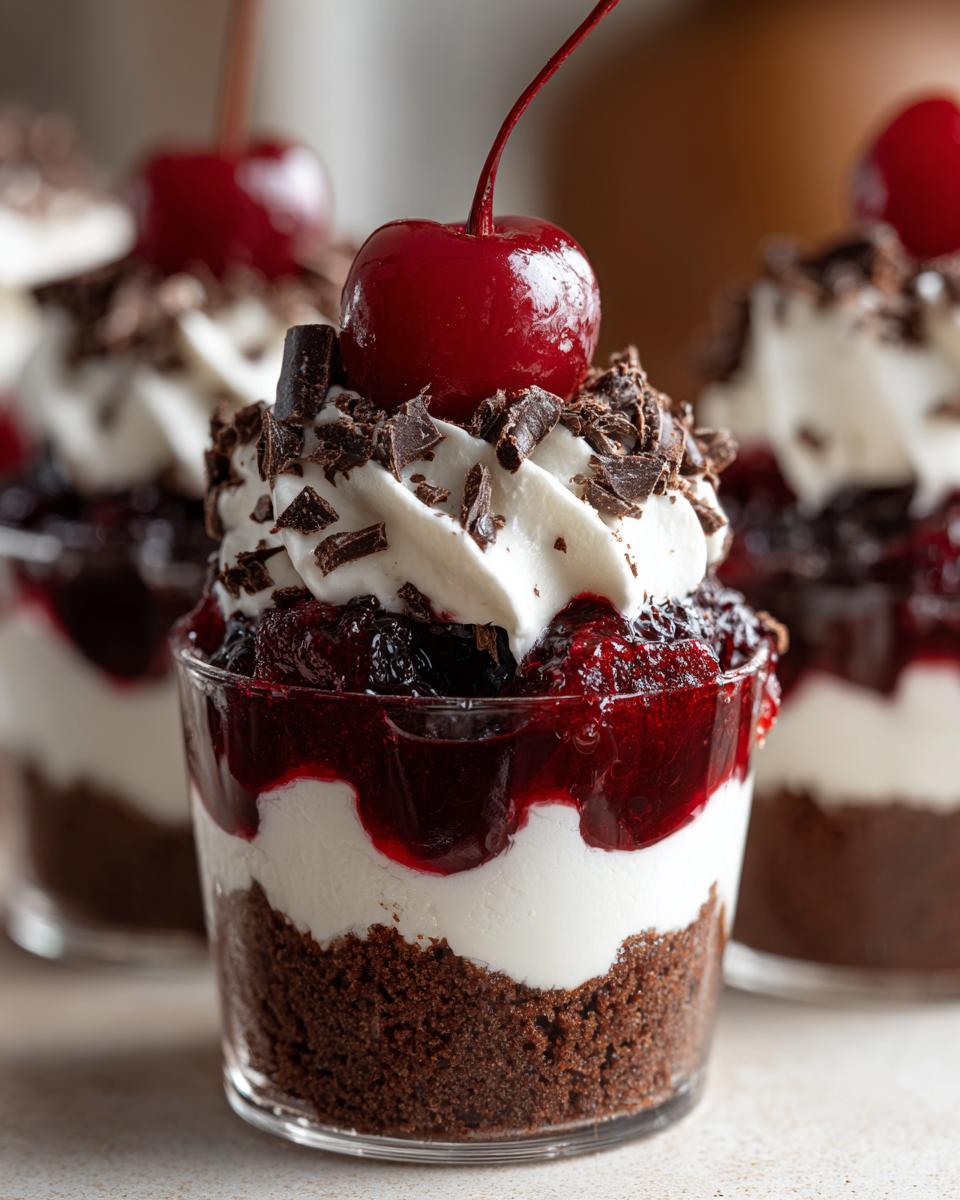 Stunning 4-Layer Black Forest Dessert Cups