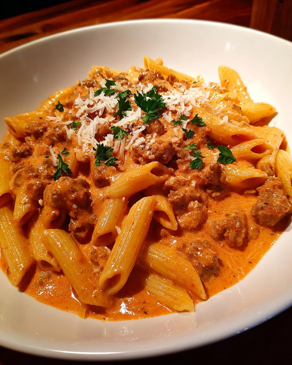 Amazing 1-Pan Creamy Ground Beef Pasta