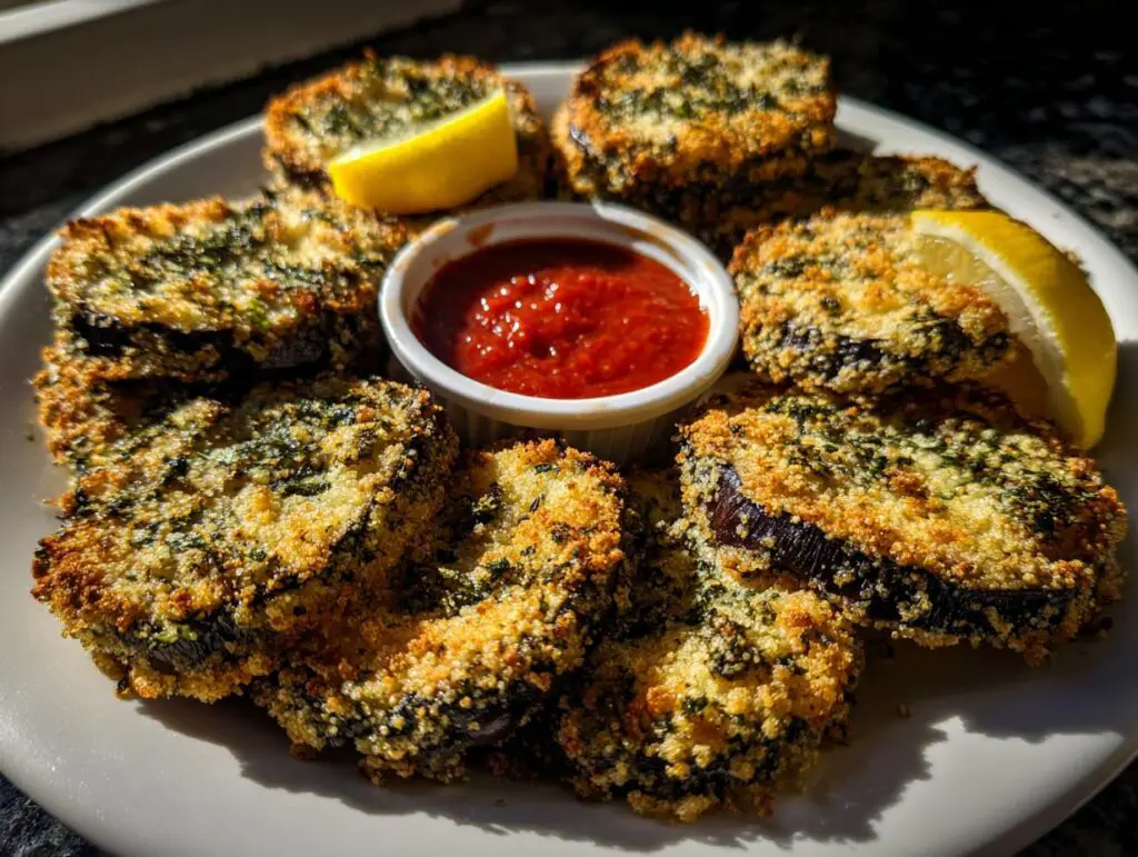 Amazing Crispy Oven Baked Eggplant In 15 Min