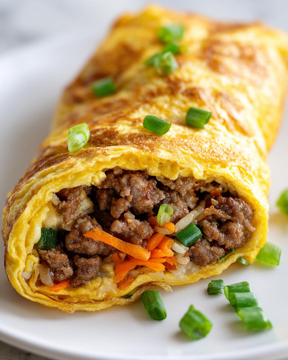 Amazing 10-Minute Hot Dog Fried Rice Omelette