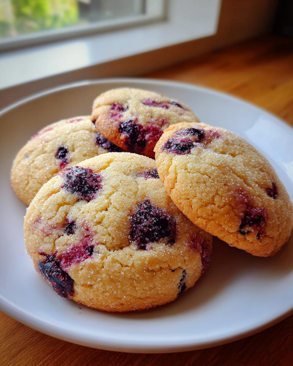 Amazing 1-Bowl Lemon Blueberry Cookies