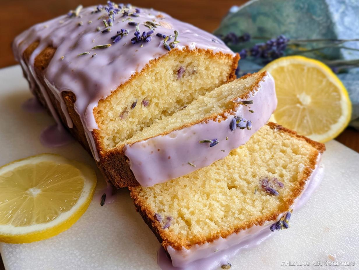 Amazing Lemon Lavender Cake, 330 Calories