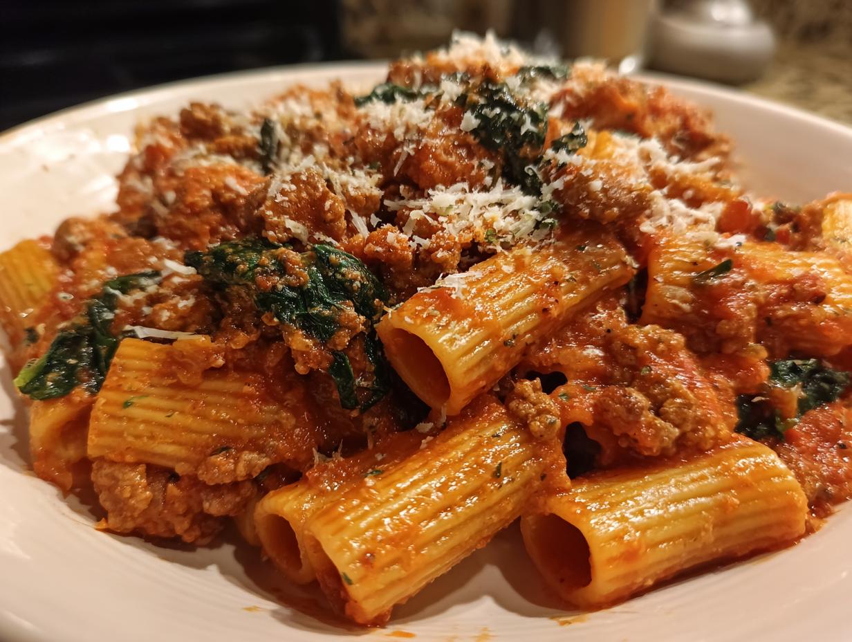 Amazing 1-Pot Sausage Rigatoni Success