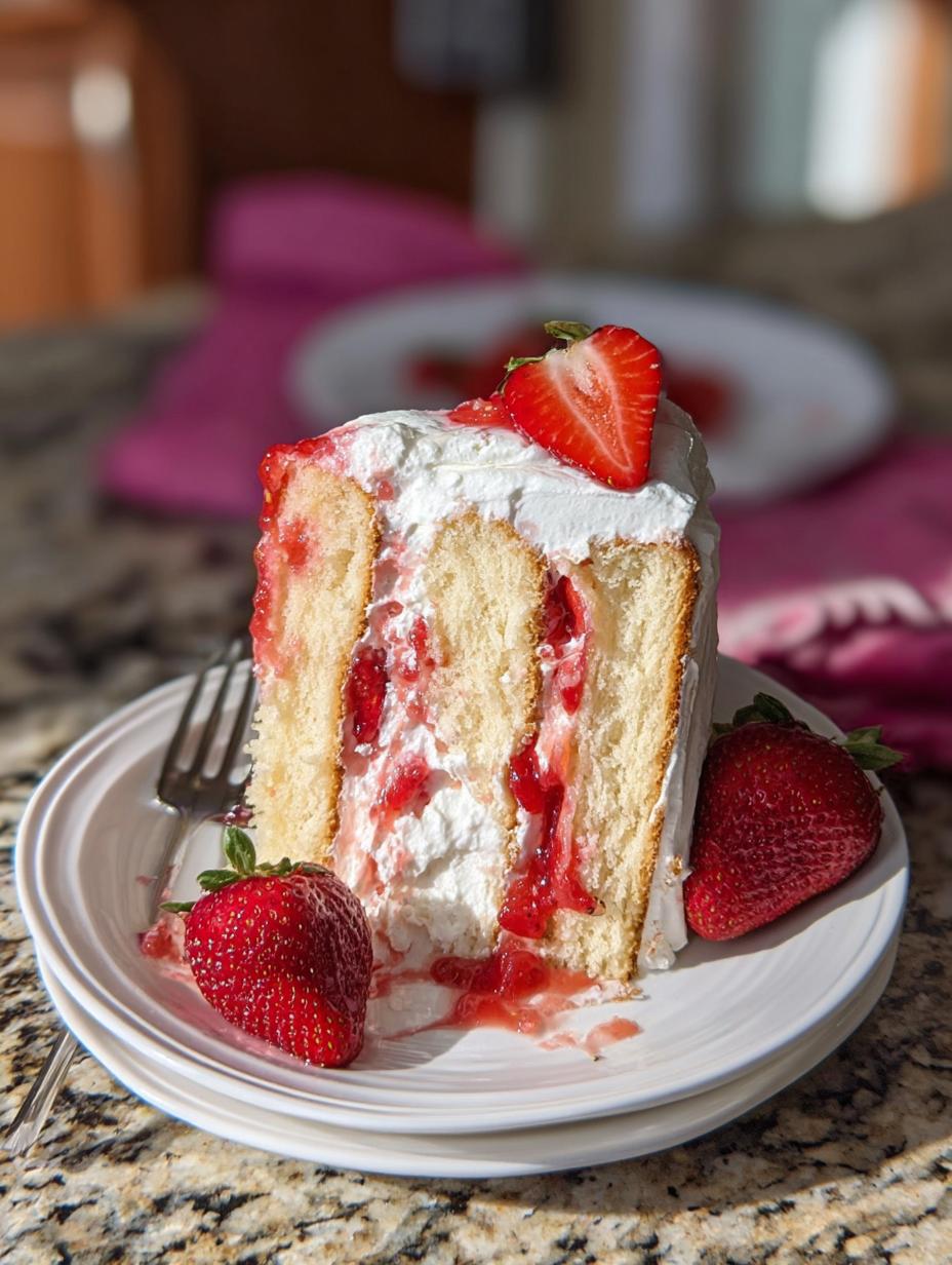 Amazing 3-step Strawberry Shortcake Layer Cake