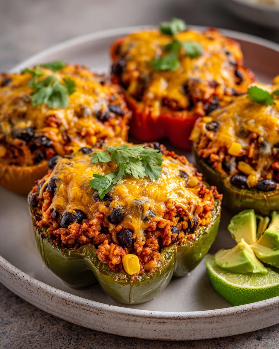 Amazing 4-Ingredient Taco Stuffed Peppers