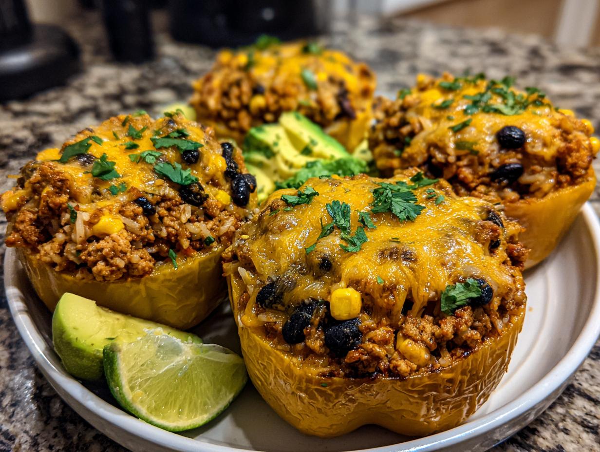 Amazing 4-Ingredient Taco Stuffed Peppers